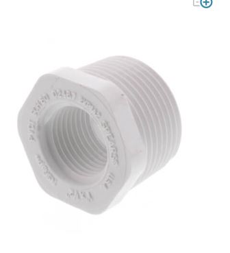 PVC Reducer 1” x 1/2” – Schedule 40 Threaded | miamielectricac